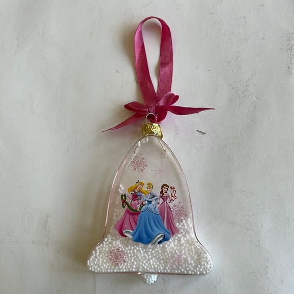 Disney | Holiday | Disney Princess Glass Ornament Snow Bell | Poshmark